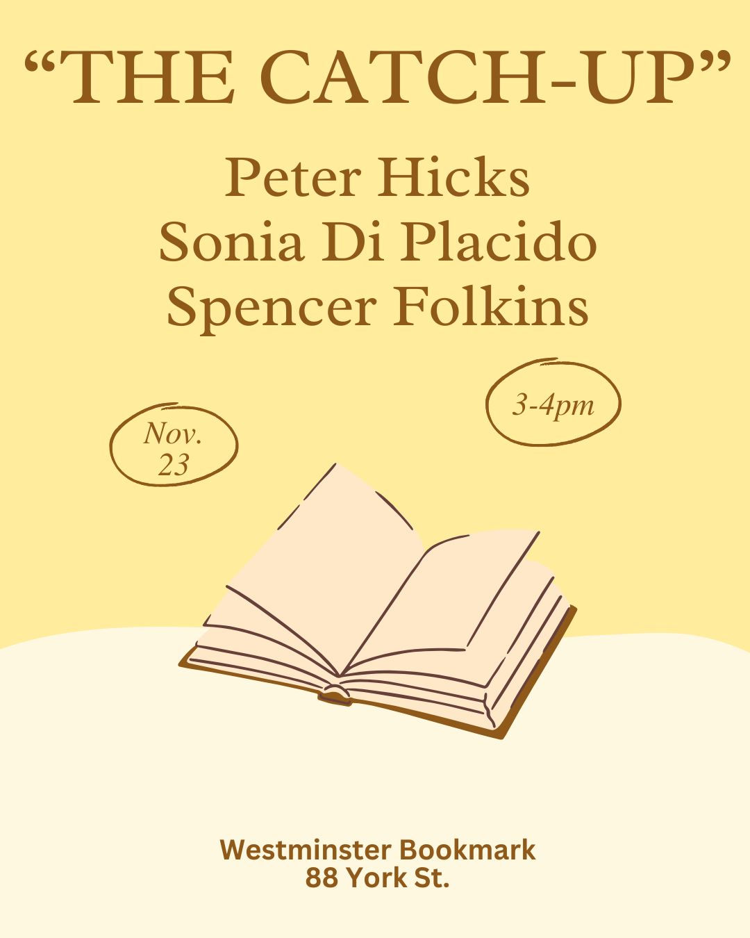 'The Catch-Up' Reading Series, with Fawn Parker | Westminster Bookmark