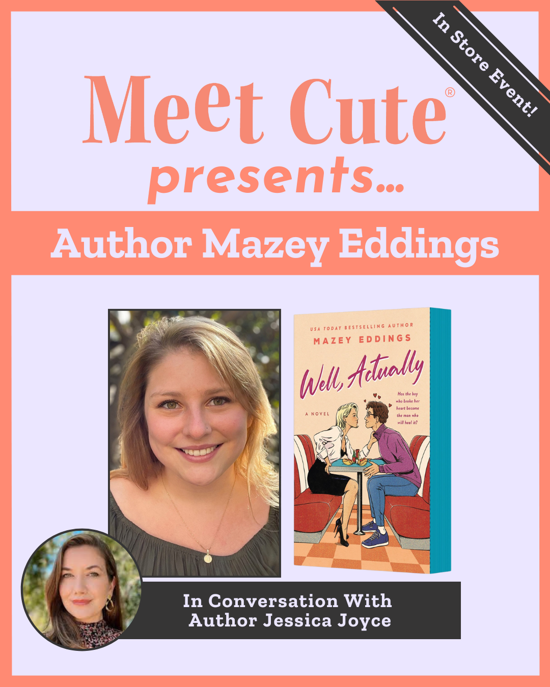 Book Release Party for Mazey Eddings | Meet Cute Romance Bookshop