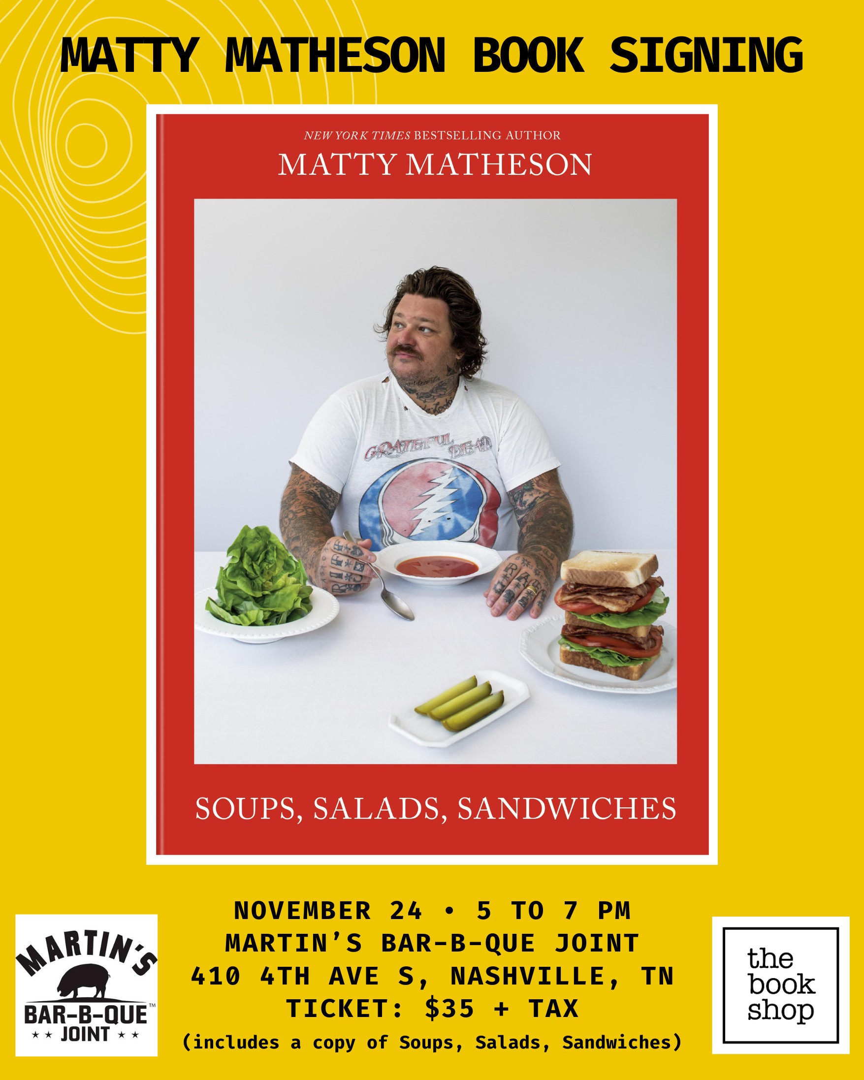 Matty Matheson Book Signing | The Bookshop