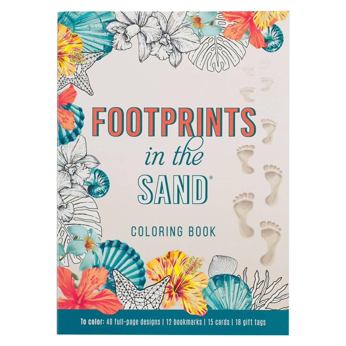 Coloring Book Footprints in the Sand by Art Gifts Christian - McNally ...