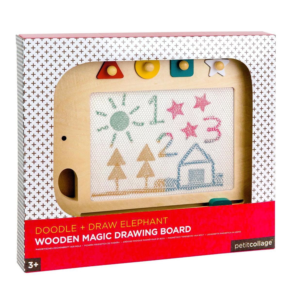 Doodle + Draw Elephant Wooden Magic Drawing Board by PetitCollage ...