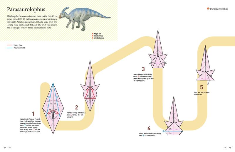 Origami Dinosaur Diagrams Amazing Origami Dinosaurs By Ltd Shufunotomo
