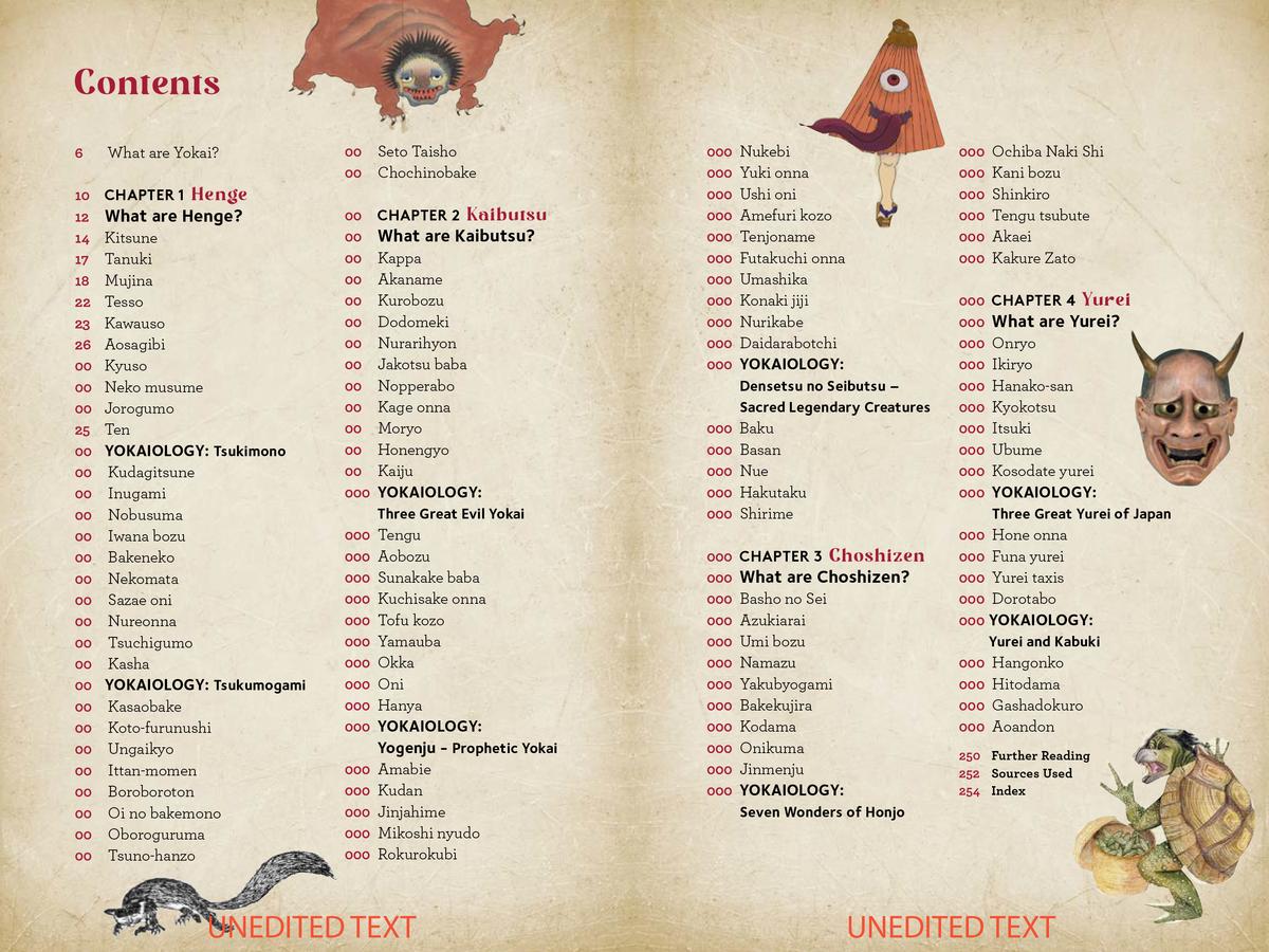 Japanese Mythical Creatures List Yokai Wonderland: More From Yumoto