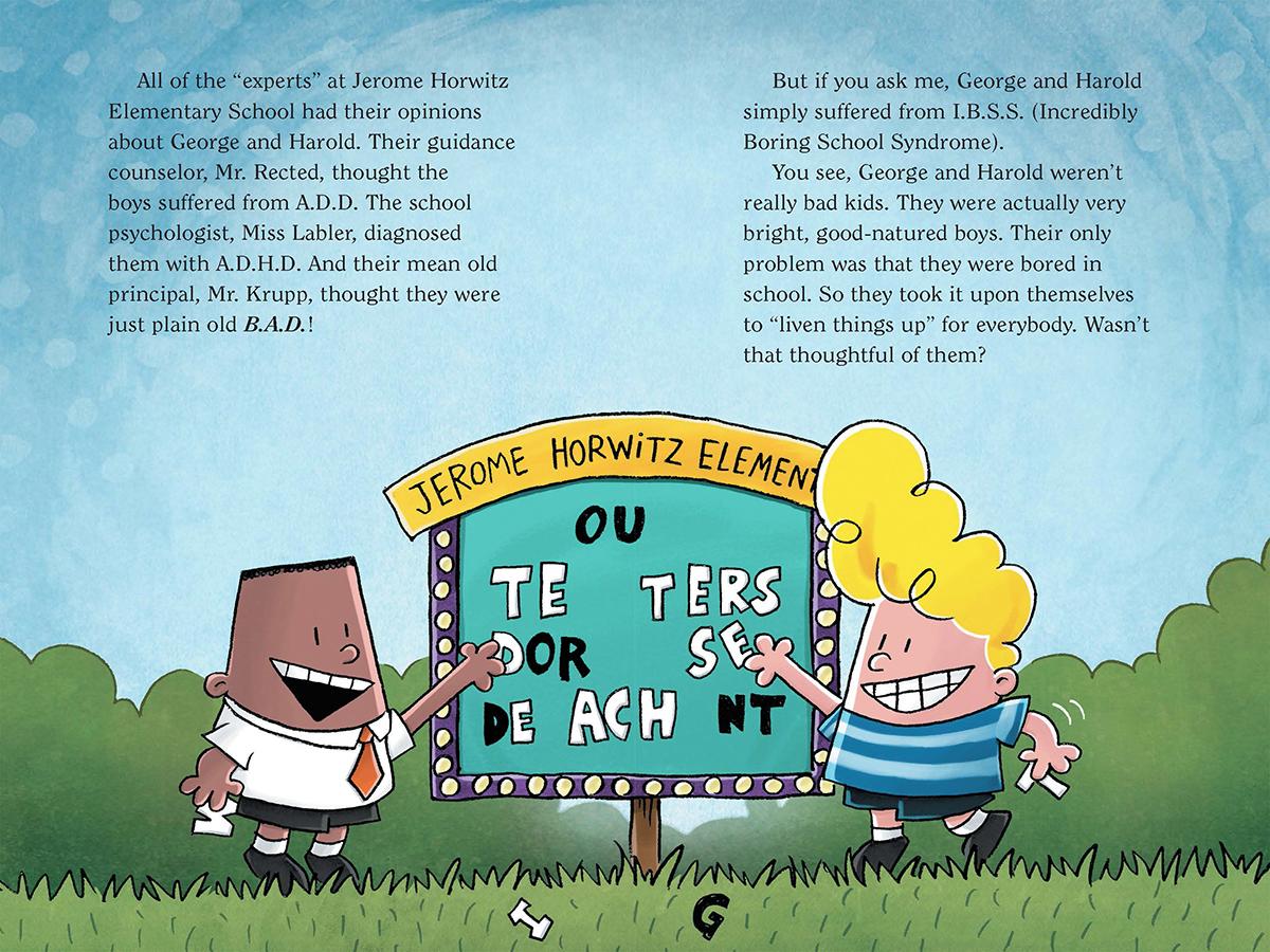 Captain Underpants Professor Poopypants Name Chart