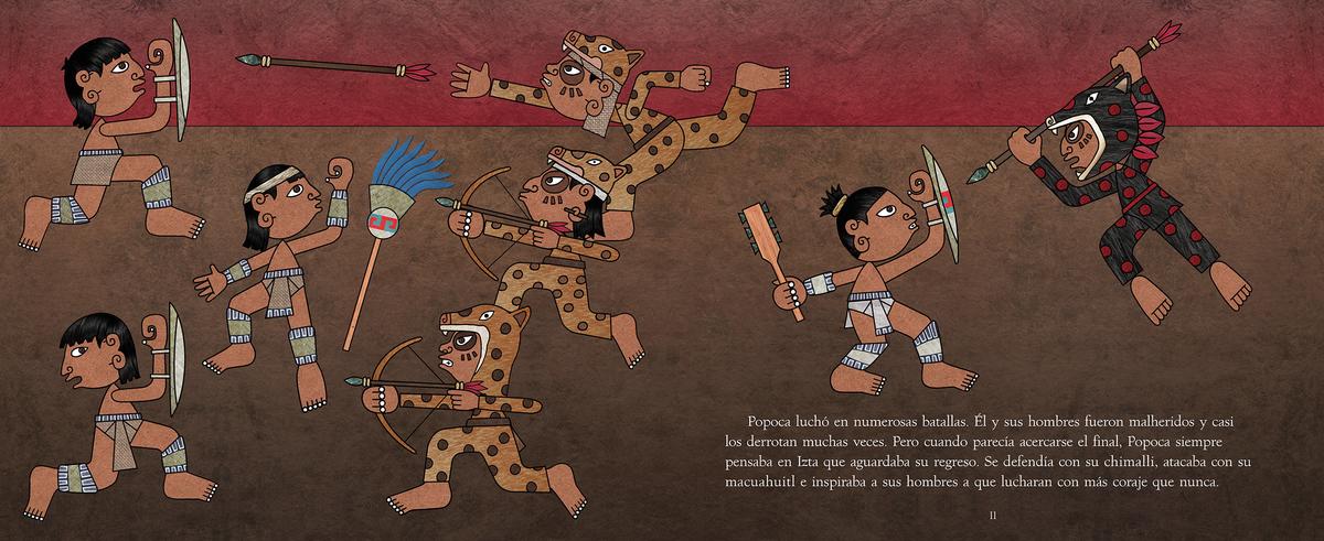 Guerrero Azteca Y Princesa Iztaccíhuatl Y Popocatépetl Una Historia