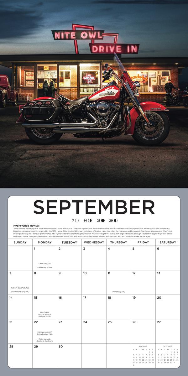Harley Davidson Motorcycle Calendars Harley Davidson 2024 Archival